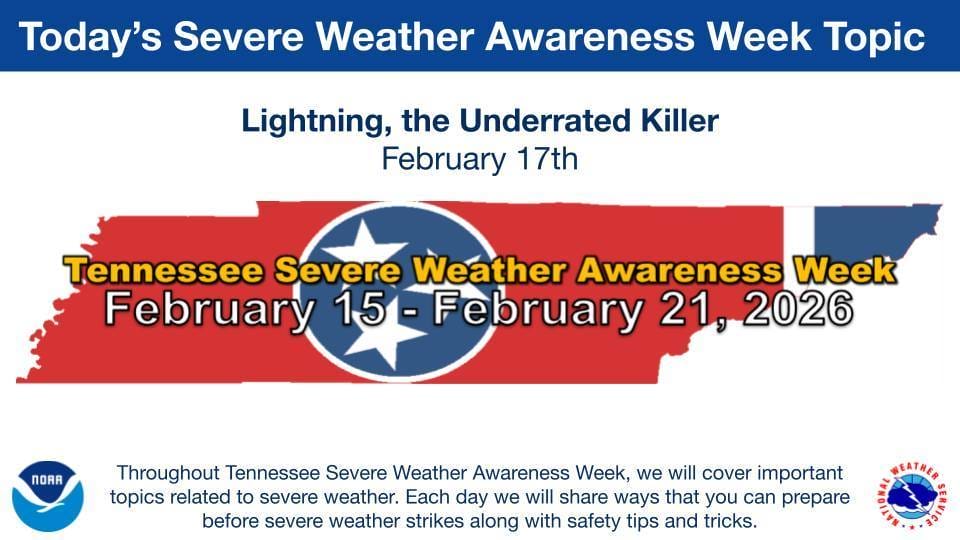 Tennessee Warns of Lightning Risks During Severe Weather Week ...